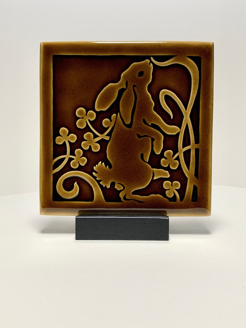 Arts and Crafts Tile - Rabbit - Etsy