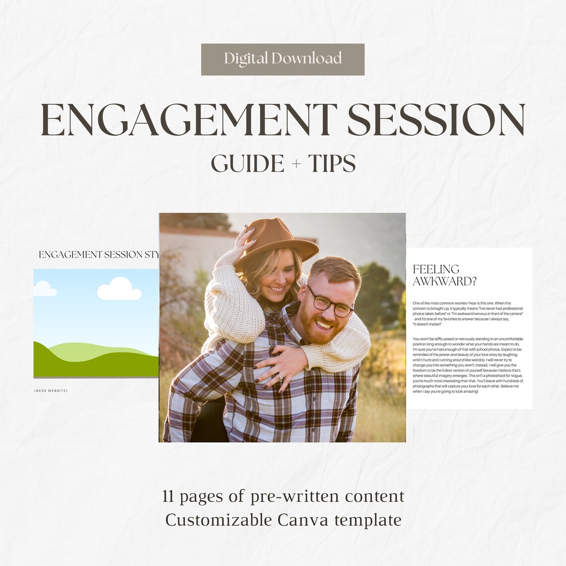 Engagement Guide for Photographers With Prewritten Content,canva Client ...