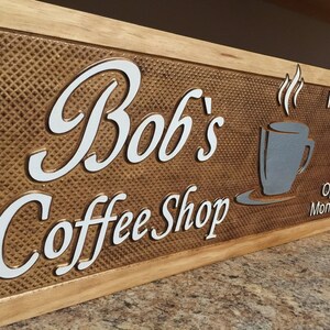 Personalized Coffee Shop Sign Custom Bar Sign Basement - Etsy