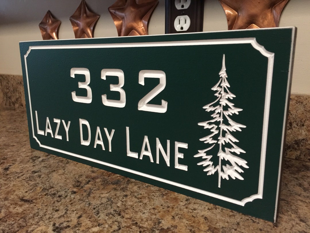 Personalized Campsite Address Marker Cabin Retreat Vacation Lake House ...