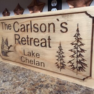 Personalized Cabin Retreat Vacation Lake House Family Home Signs House ...