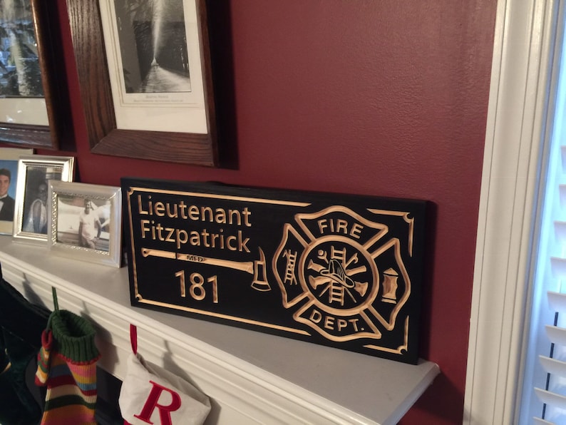 Firefighters Retirement Gift Custom Personalized Firefighters Logo Man ...