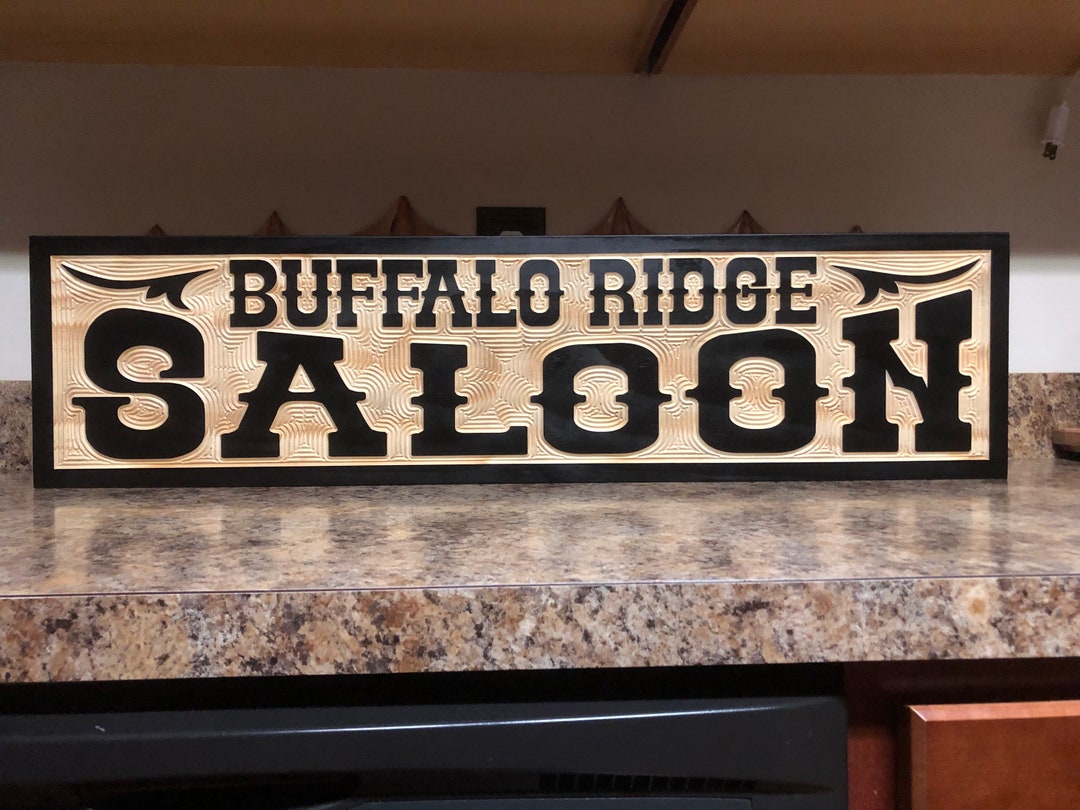 Man Cave Old West Saloon Sign Sign Brew House Rustic Bar Sign Father's ...