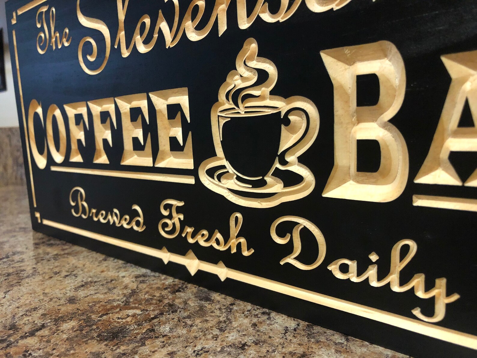 Custom Coffee Bar Sign Coffee Corner Personalized Coffee Sign Home ...