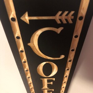 Personalized Coffee Bar Sign Custom Coffee Name Sign Home Kitchen Decor ...