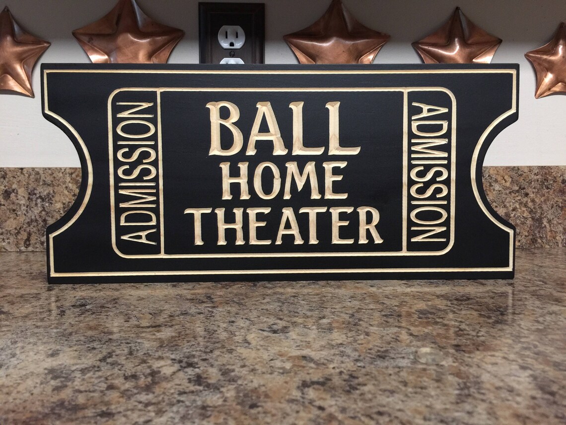 Movie Poster Movie Room Decor Basement Decor Home Sign Home Theater ...