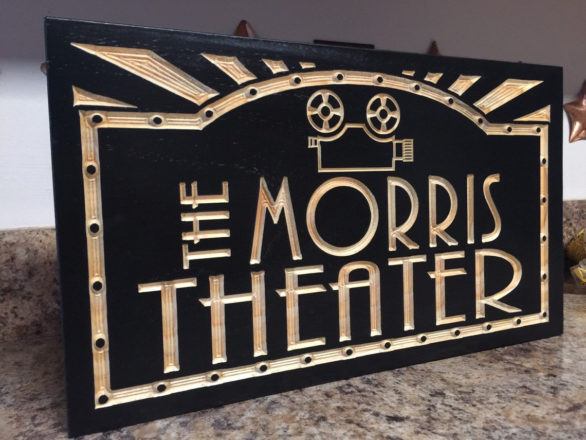 Custom Home Theater and Lounge Sign Personalized Movie | Etsy