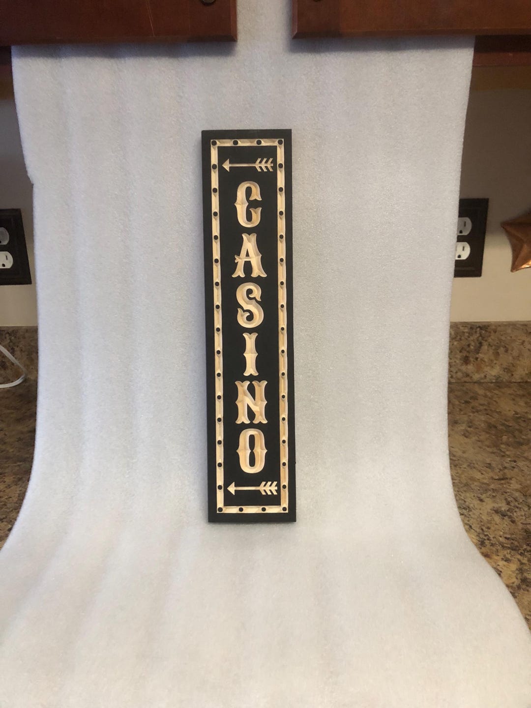 Casino Room Sign, Craps Table, Roulette Table, Game Room Sign, Basement ...