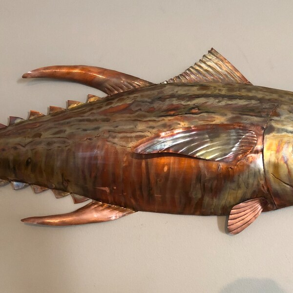 Metal Fish Sculpture - Etsy