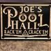 Personalized Billiards Room Pool Hall Gift Custom Carved Wood Plaque ...