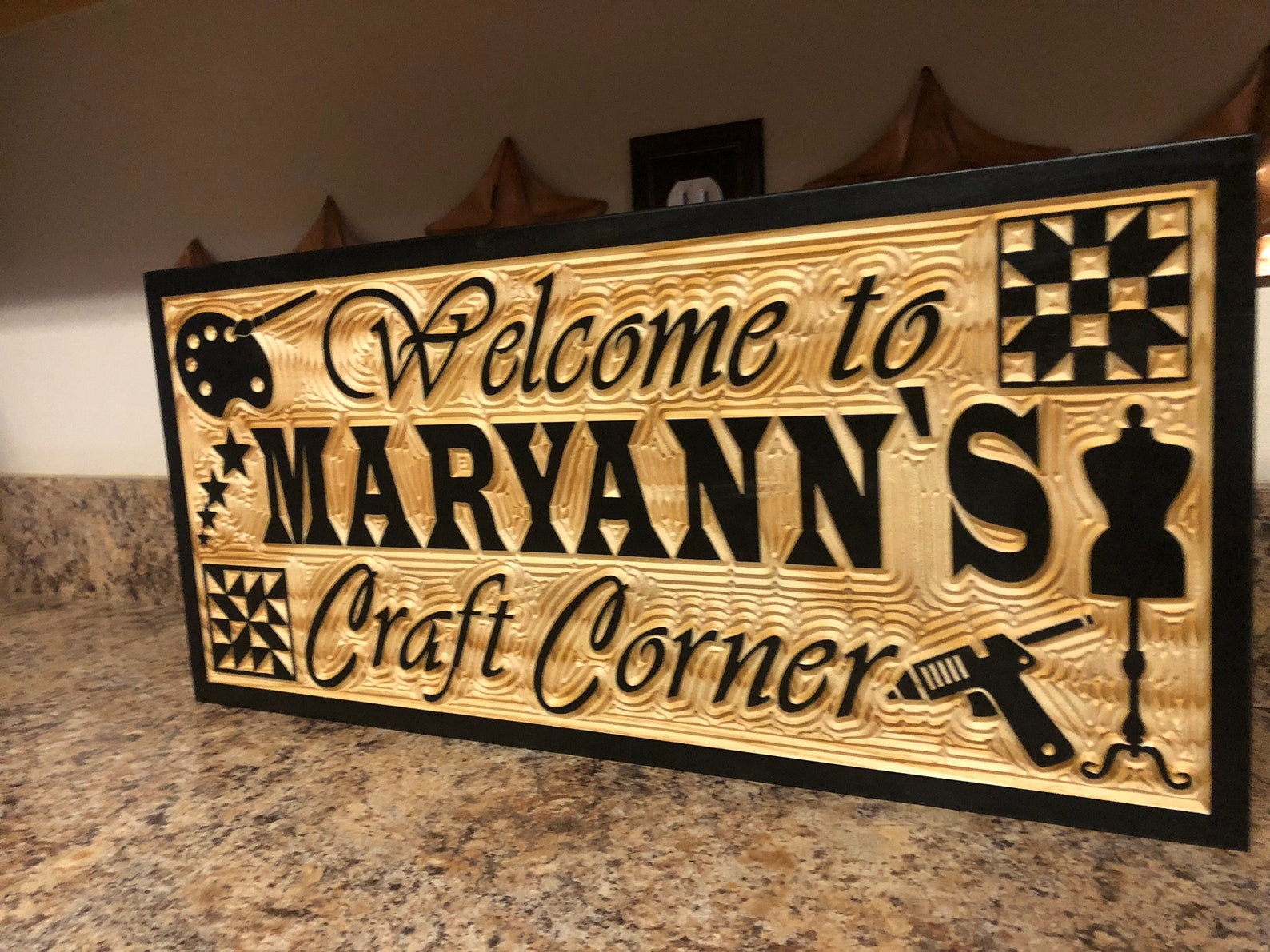 Personalized Craft Room Sign Quilting Painting Crafting - Etsy