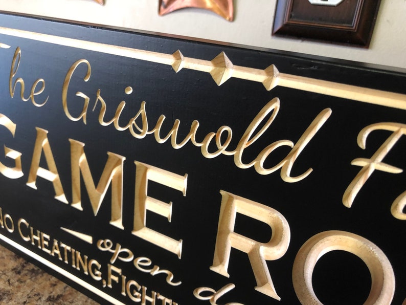Personalized Game Room Sign Custom Family Game Room Sign Last | Etsy