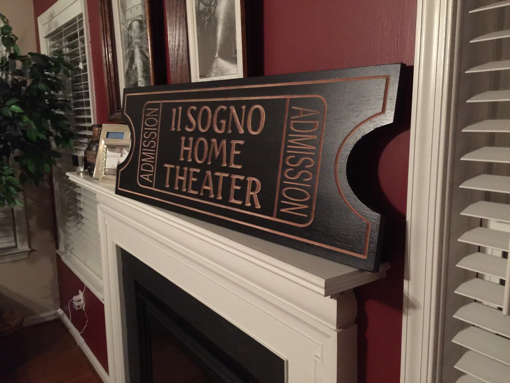 Custom Home Theater and Lounge Sign Personalized Movie | Etsy