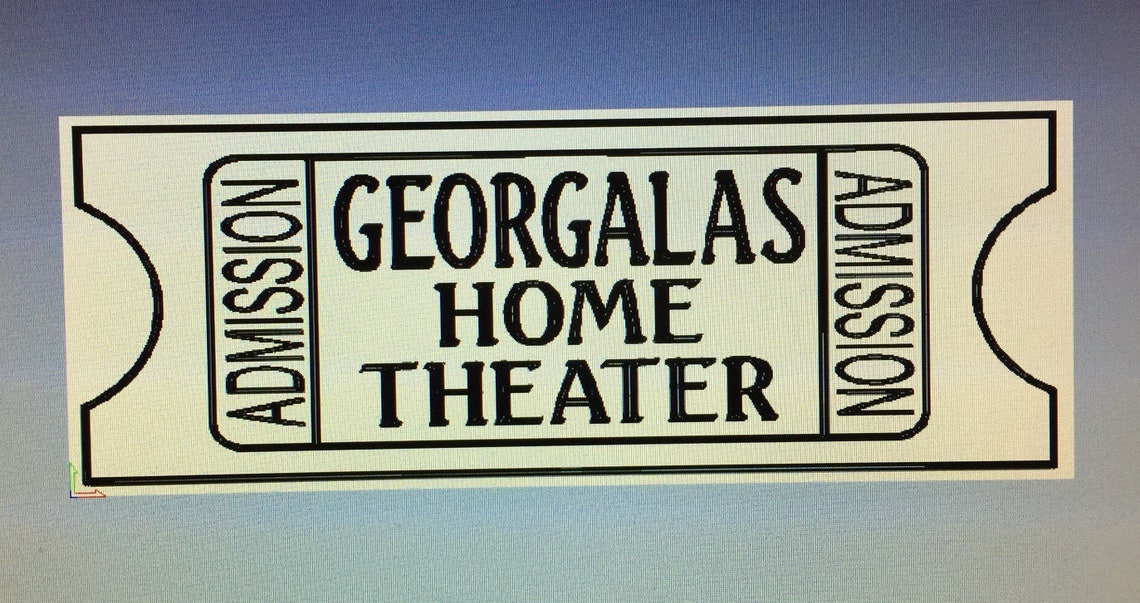 Movie Theater Decor Movie Ticket Home Theater Boyfriend | Etsy