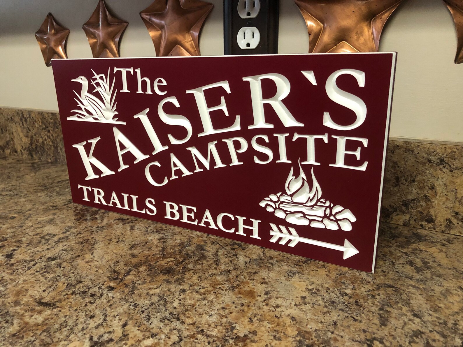 Personalized Campsite Address Marker Cabin Retreat Vacation | Etsy