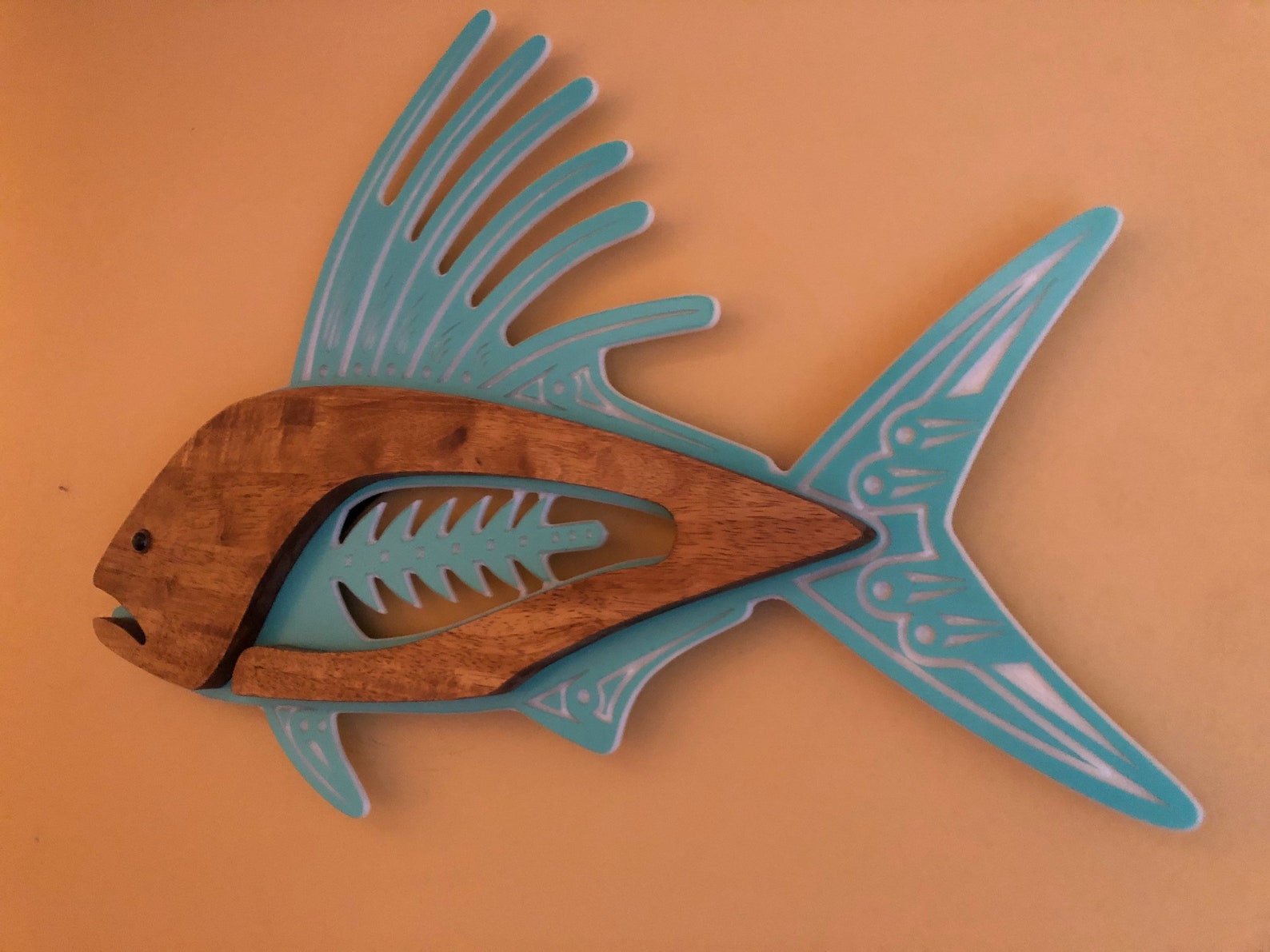 010 Rooster Fish Wall Art Beach Ocean Lake House Nautical Bathroom ...