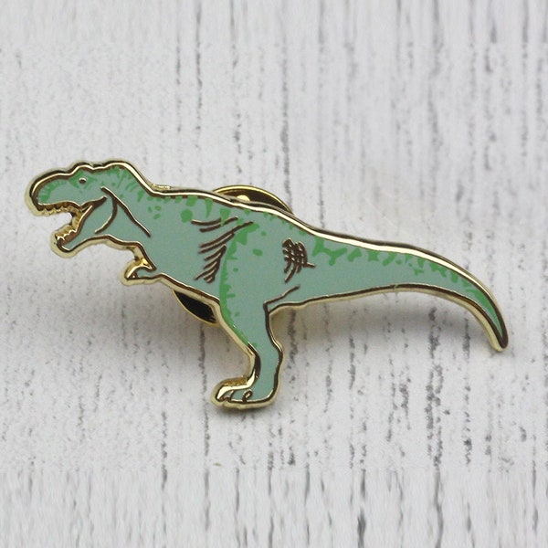 Dinosaur Enamel Pin - Etsy