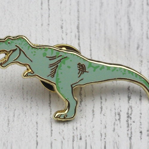 Coco the Party Dinosaur Enamel Pin Cute Enamel Lapel Pin - Etsy