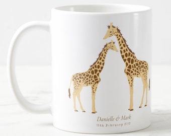 Giraffe Mug Personalised Cup With Name Gift for Kids - Etsy
