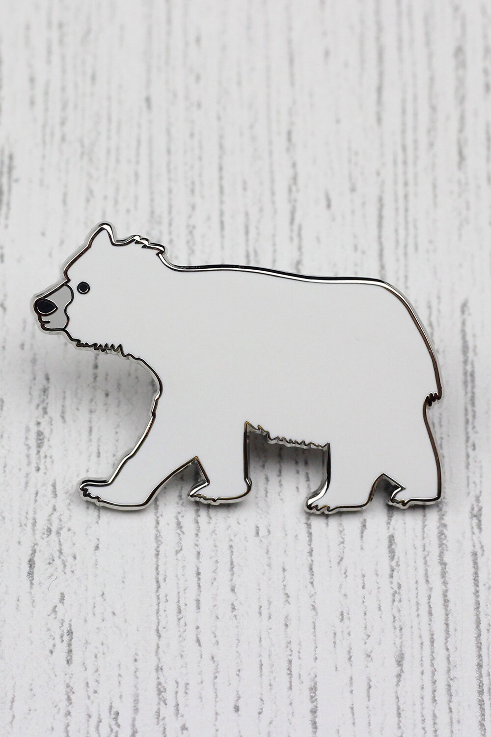 Polar Bear Enamel Pin Badge - Etsy UK