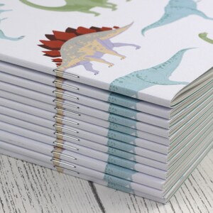 Dinosaur A5 Notebook - Plain or Lined Pages - Etsy UK