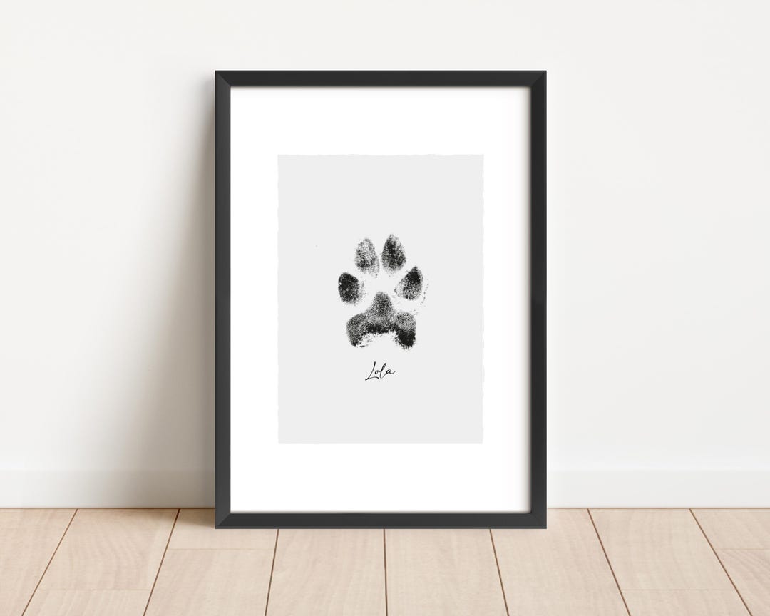 Custom Dog Paw Print - Etsy