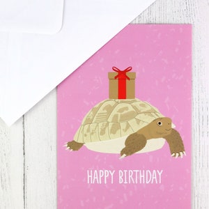 Tortoise Turtle Birthday Card - Etsy UK