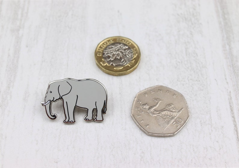 Elephant Enamel Pin Badge - Etsy UK