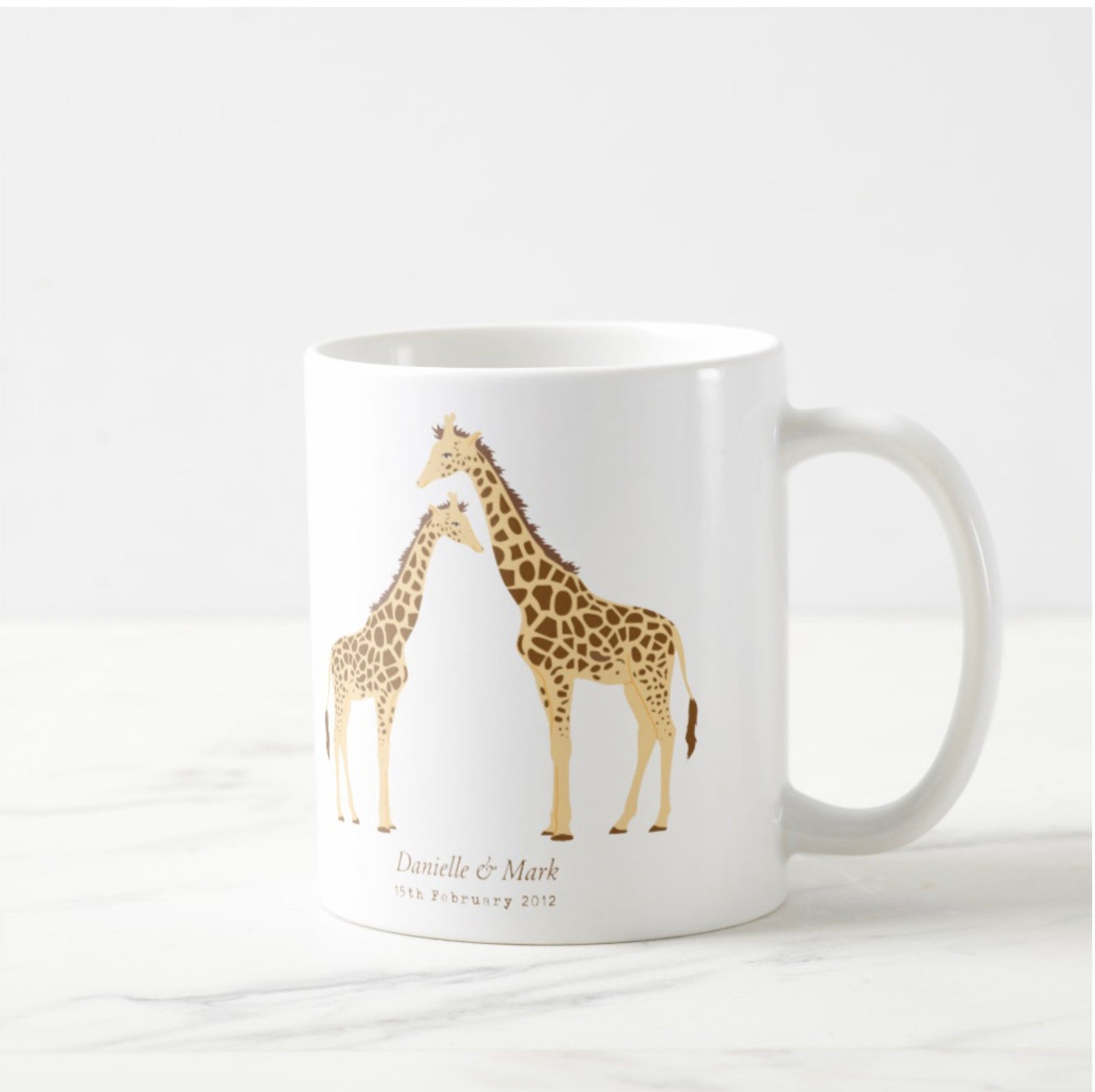 Personalised Giraffe Mug - Etsy UK