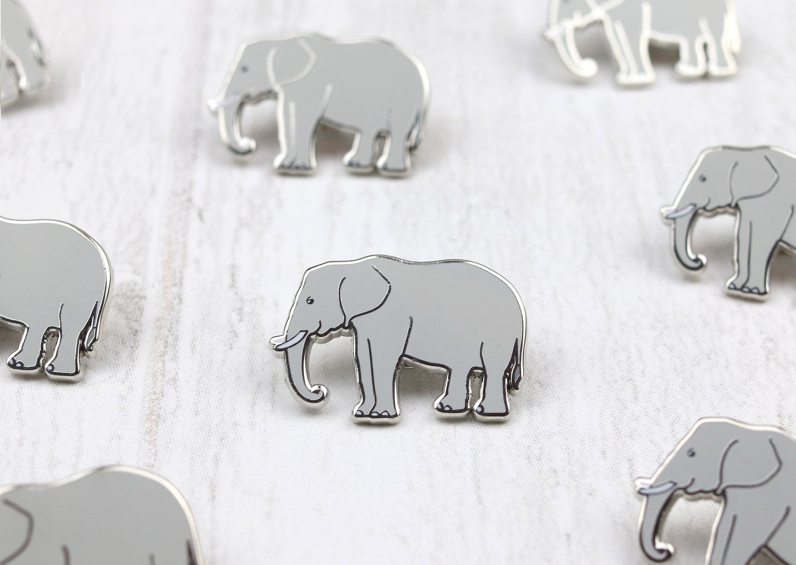 Elephant Enamel Pin Badge - Etsy UK