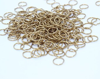 100 RAW Brass Bronze Jump Rings Jumprings 8mm 16G 1.2mm 16 | Etsy