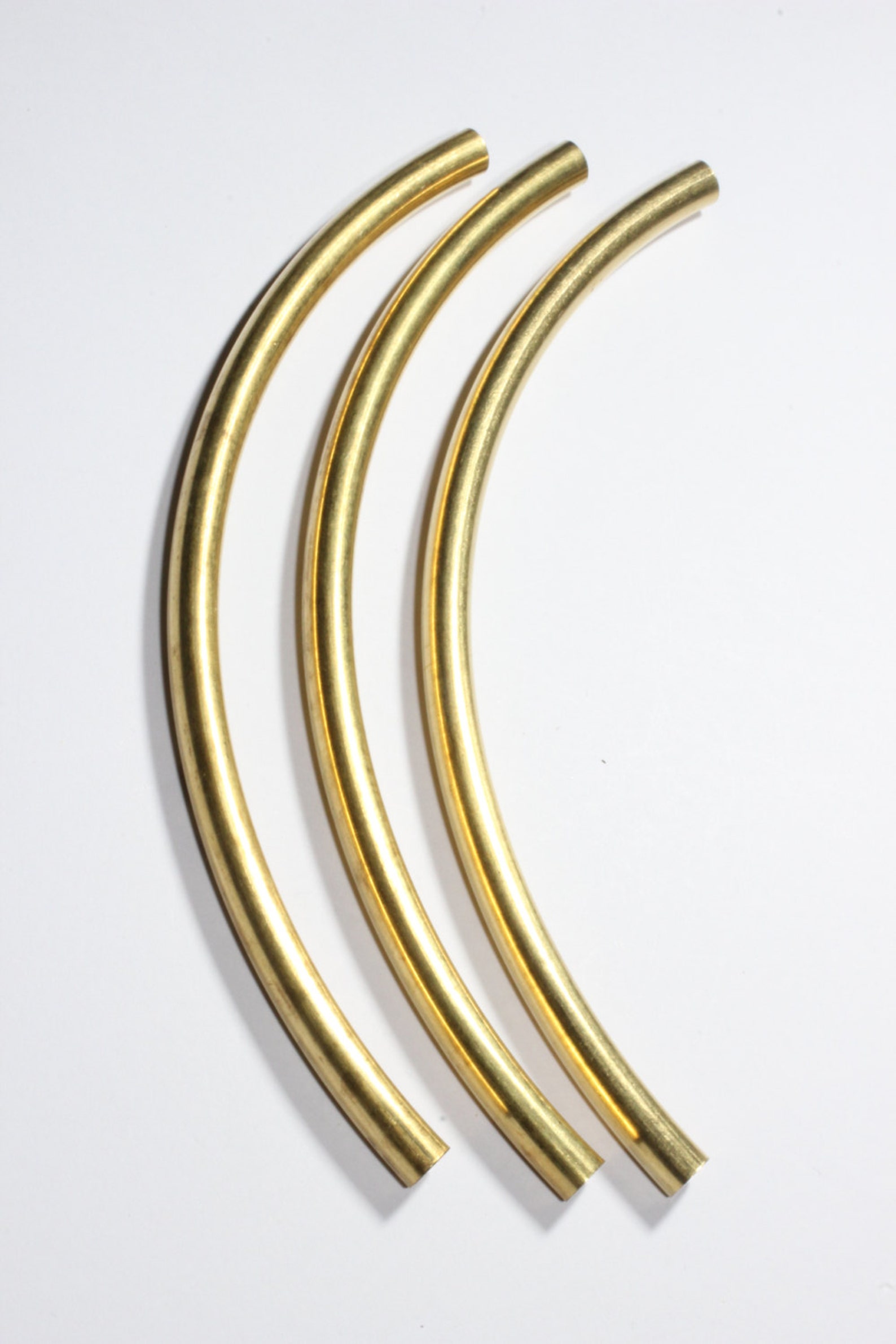 50 Stück 6x110mm Messing gebogene Rohre, Messingrohre, Rundrohre, TBR14 ...