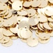 50 Pcs 6mm 24k Shiny Gold Coins, Coin Charms, Drop Charms, Round Charms ...
