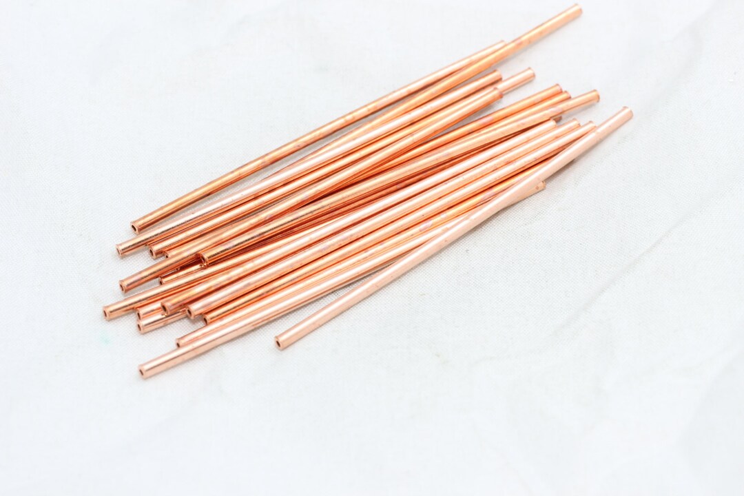2x100mm Copper Tubes , Long Tube Bar , Tube Beads, Extra Long Tubes ...