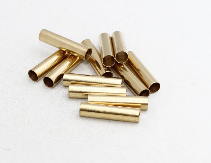 Raw Brass 7x30mm Solid Brass Tubes , Raw Brass Tube Beads, Solid ...