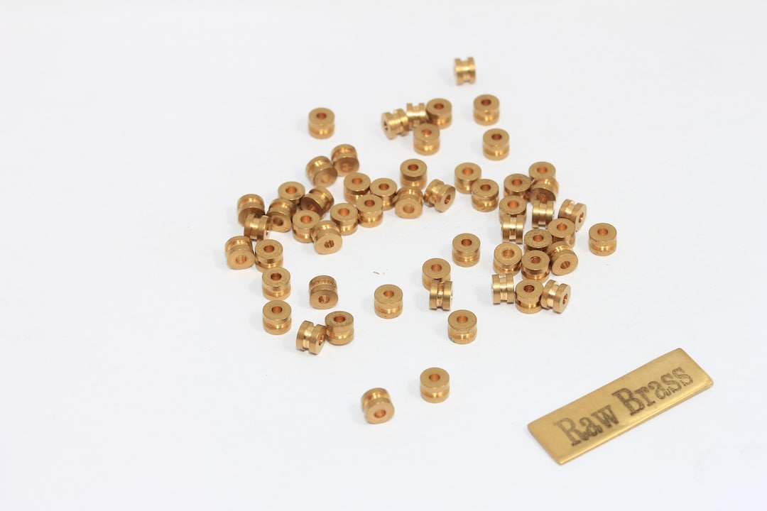 200 Pcs 4mm Raw Brass Spacer Beads, Rondelle Beads, Mini Round Beads ...