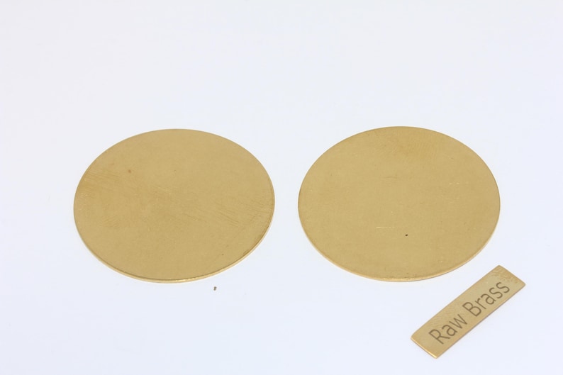 40mm Raw Brass Disc, Stamping Blank, Personalized Disc, Stamping Tags ...