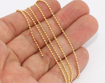 Ball Chain Gold Plated | Etsy