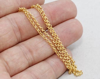 Gold Rolo Chain | Etsy