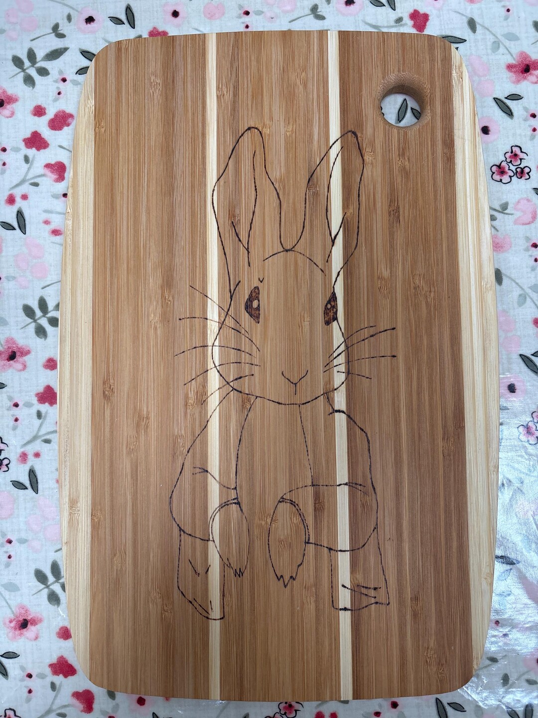 Wooden Pyrography Chopping Board Birthday Gift Keepsake Personalised ...