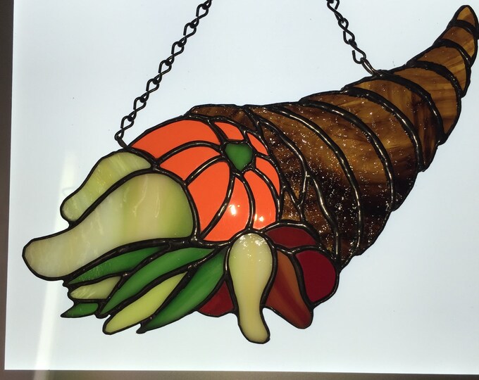 Stained Glass Cornucopia - Etsy