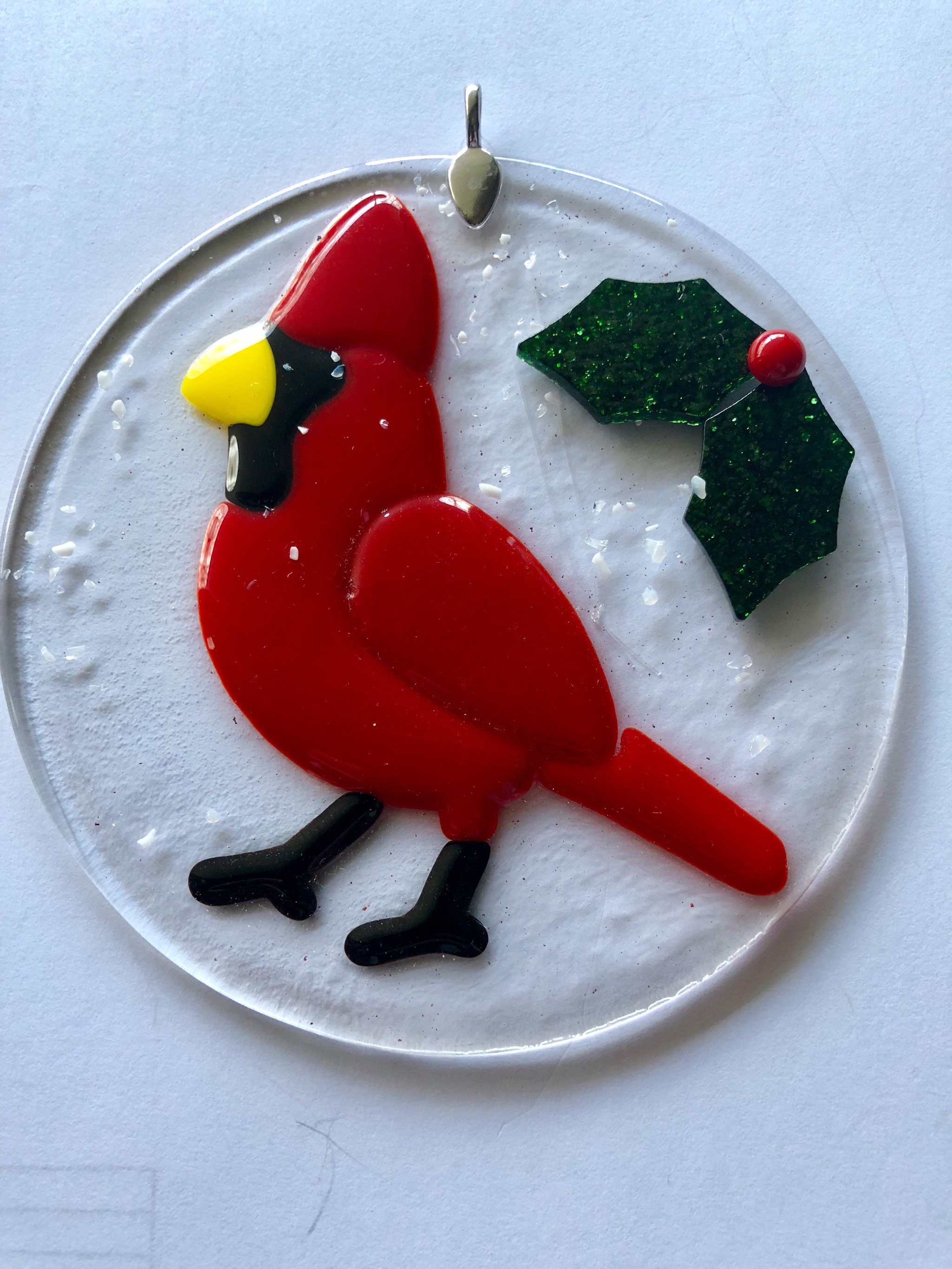 Cardinals Cardinal Sun Catcher Christmas Ornament