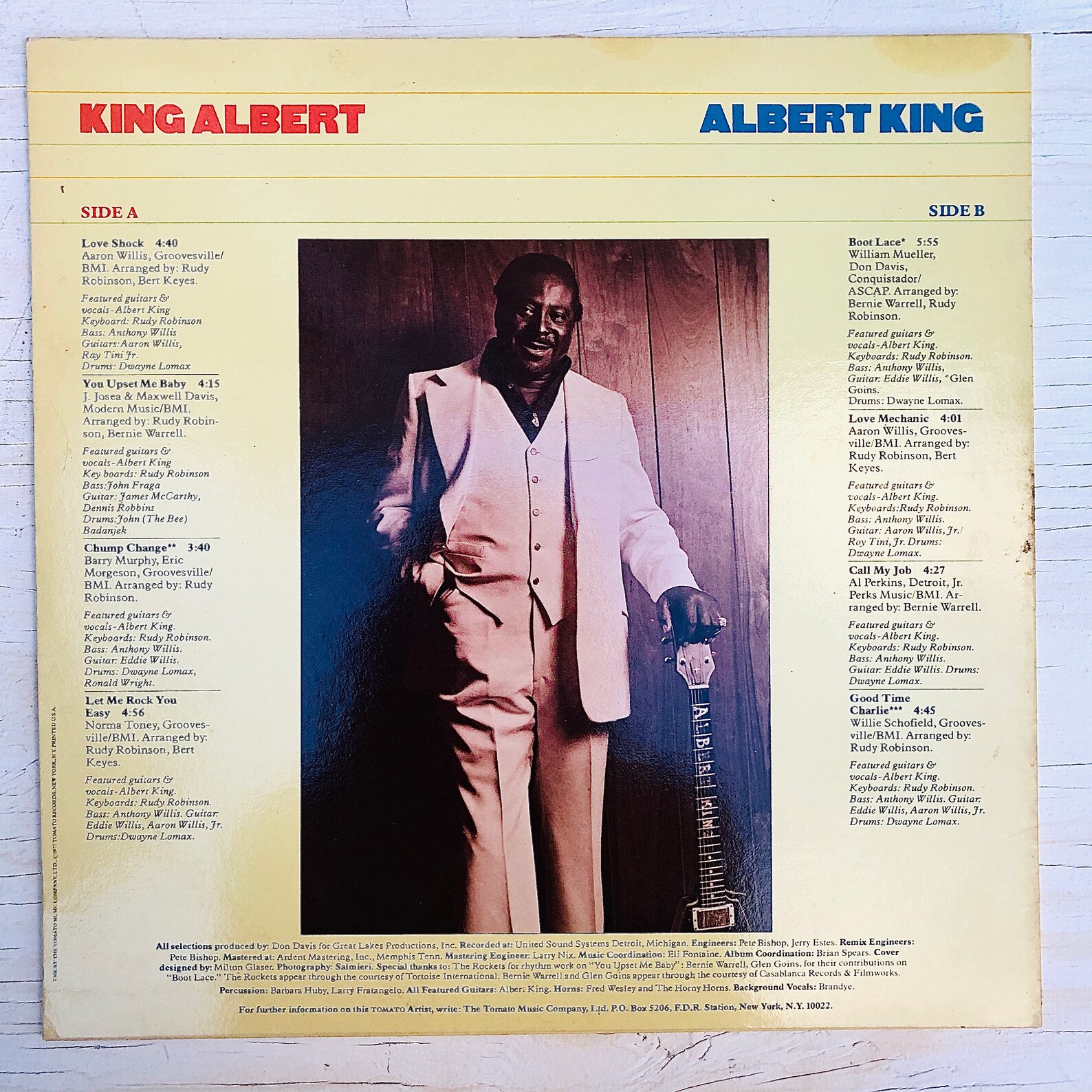 Albert King King Albert 1977 Vintage Vinyl LP Wax Record 70s Funk Soul ...