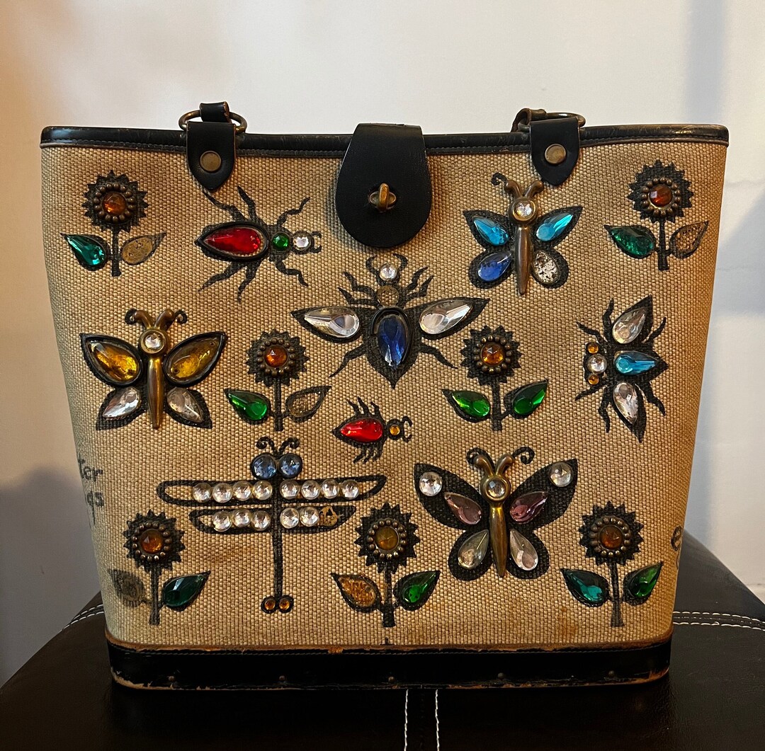 Vintage 1960s Enid Collins Texas Glitter Bugs II Iconic Mod Rhinestone ...