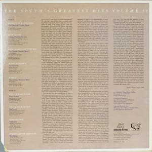 The South's Greatest Hits Volume II Various Artists Original 1978 ...