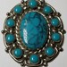 Bell Trading Post Southwest Style Simulated Turquoise Pendant-1950's - Etsy