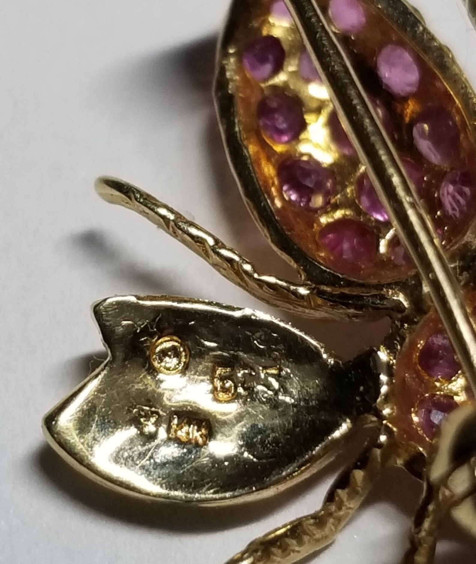 Estate Ruby Bee Pin/pendant-14k Gold-vintage - Etsy