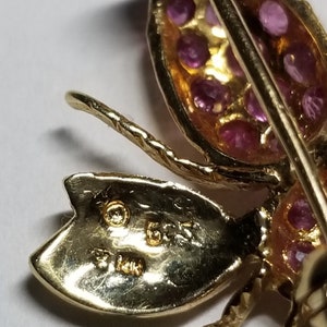 Estate Ruby Bee Pin/pendant-14k Gold-vintage - Etsy