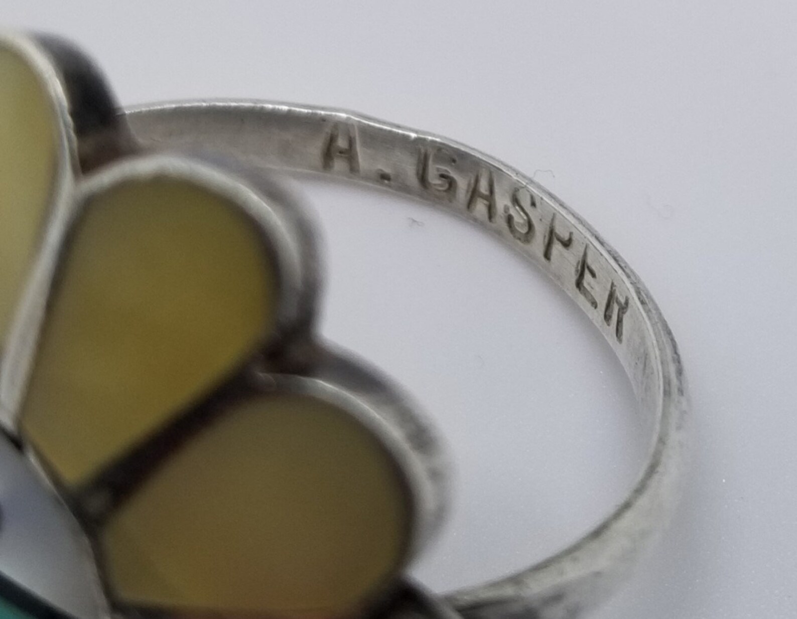 Vintage Zuni Sun Face Ring-inlaid Sterling-signed A. Gasper | Etsy