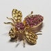 Estate Ruby Bee Pin/pendant-14k Gold-vintage - Etsy